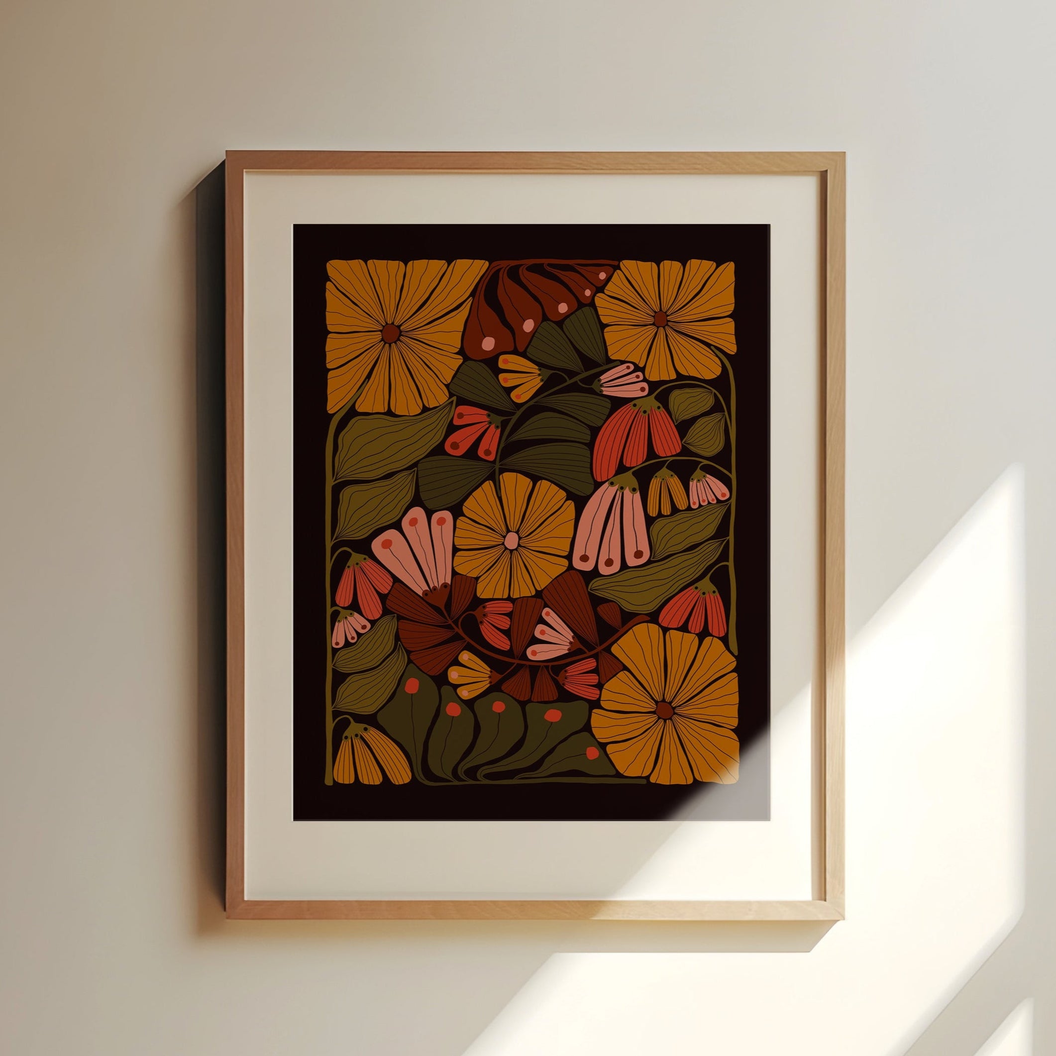 Modern Retro Flower Illustration | Faye Art Print | High West Wild
