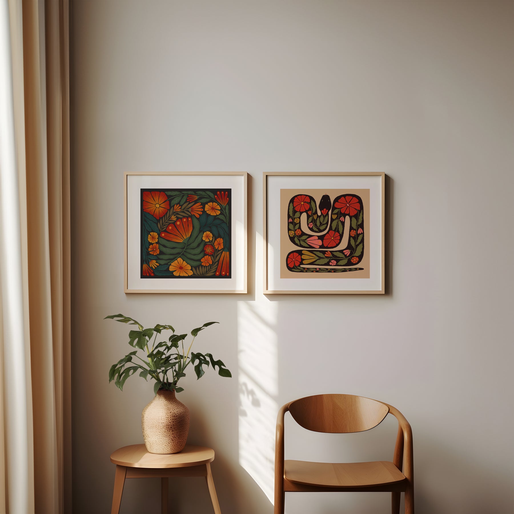 Bold Floral Illustration | Mildred Art Print | High West Wild