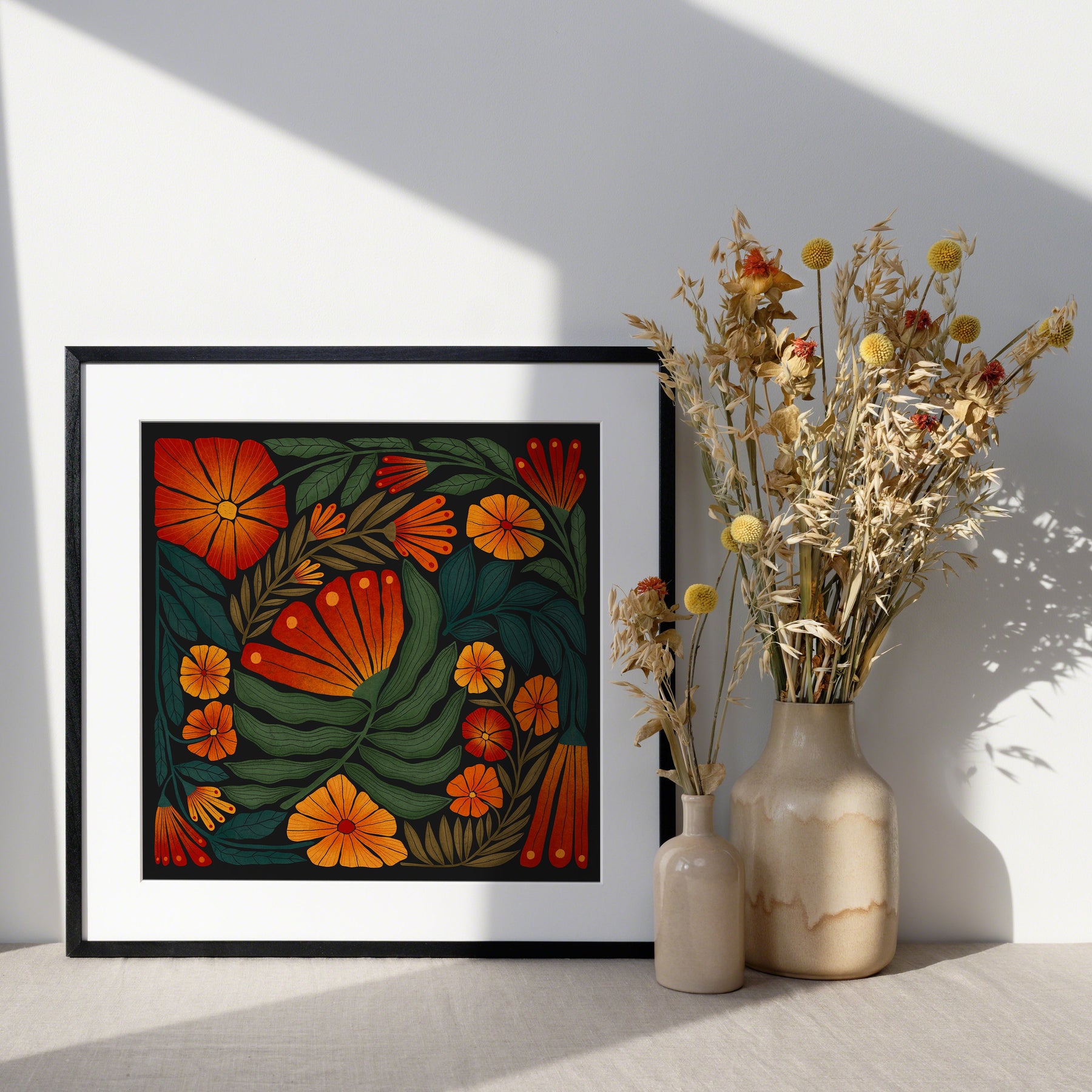 Bold Floral Illustration | Mildred Art Print | High West Wild