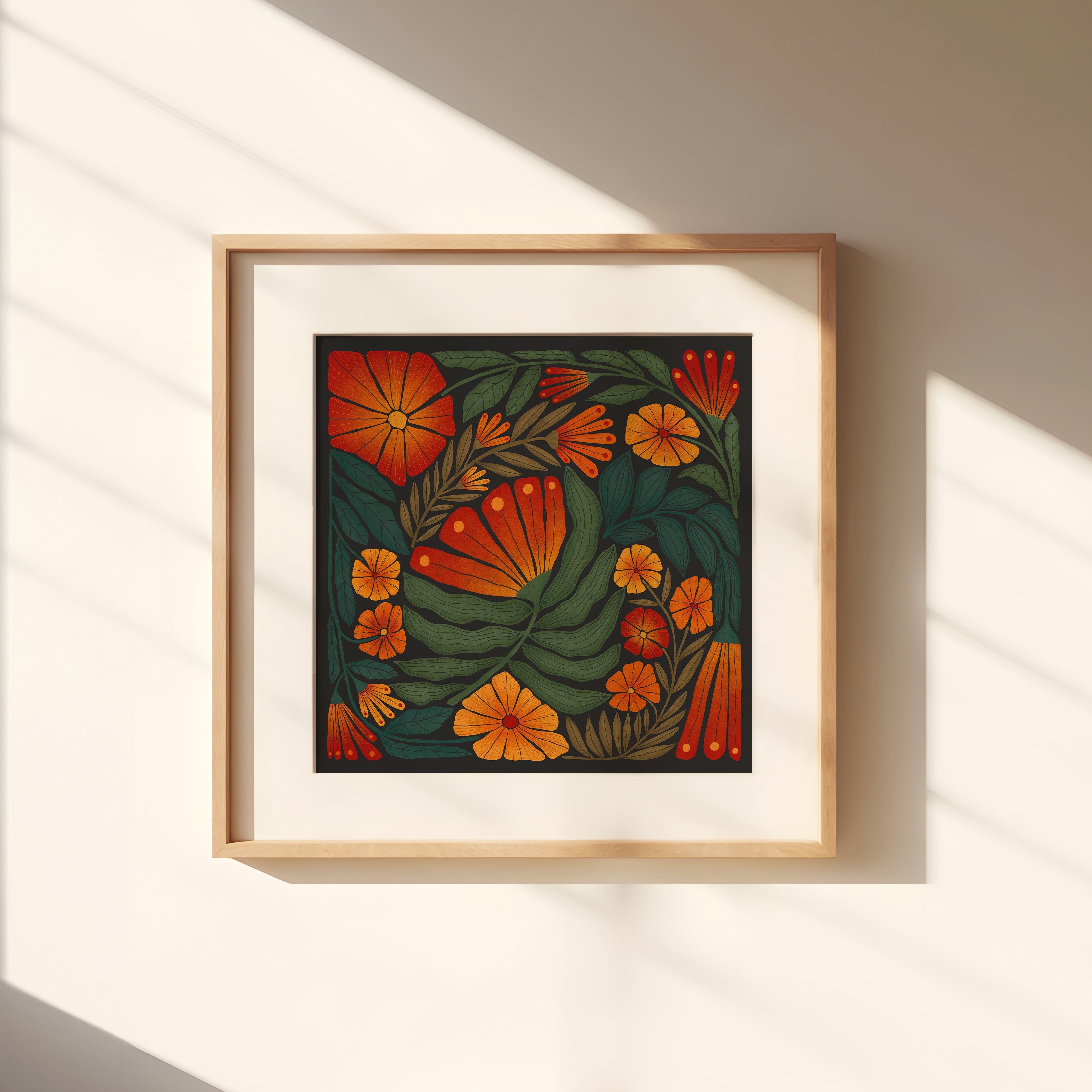 Bold Floral Illustration | Mildred Art Print | High West Wild