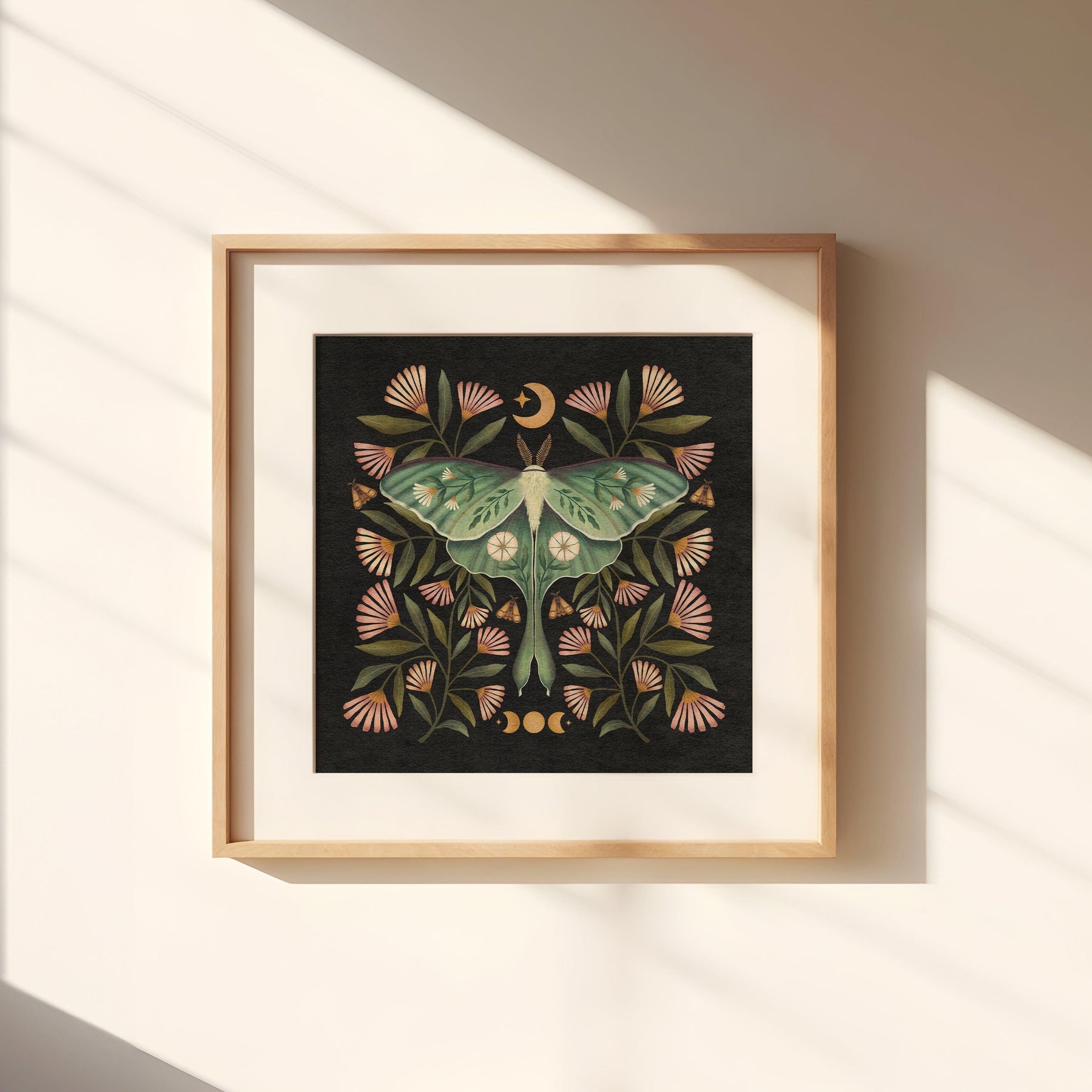 Luna Moth Illustration | Luna Moth Art Print | High West Wild