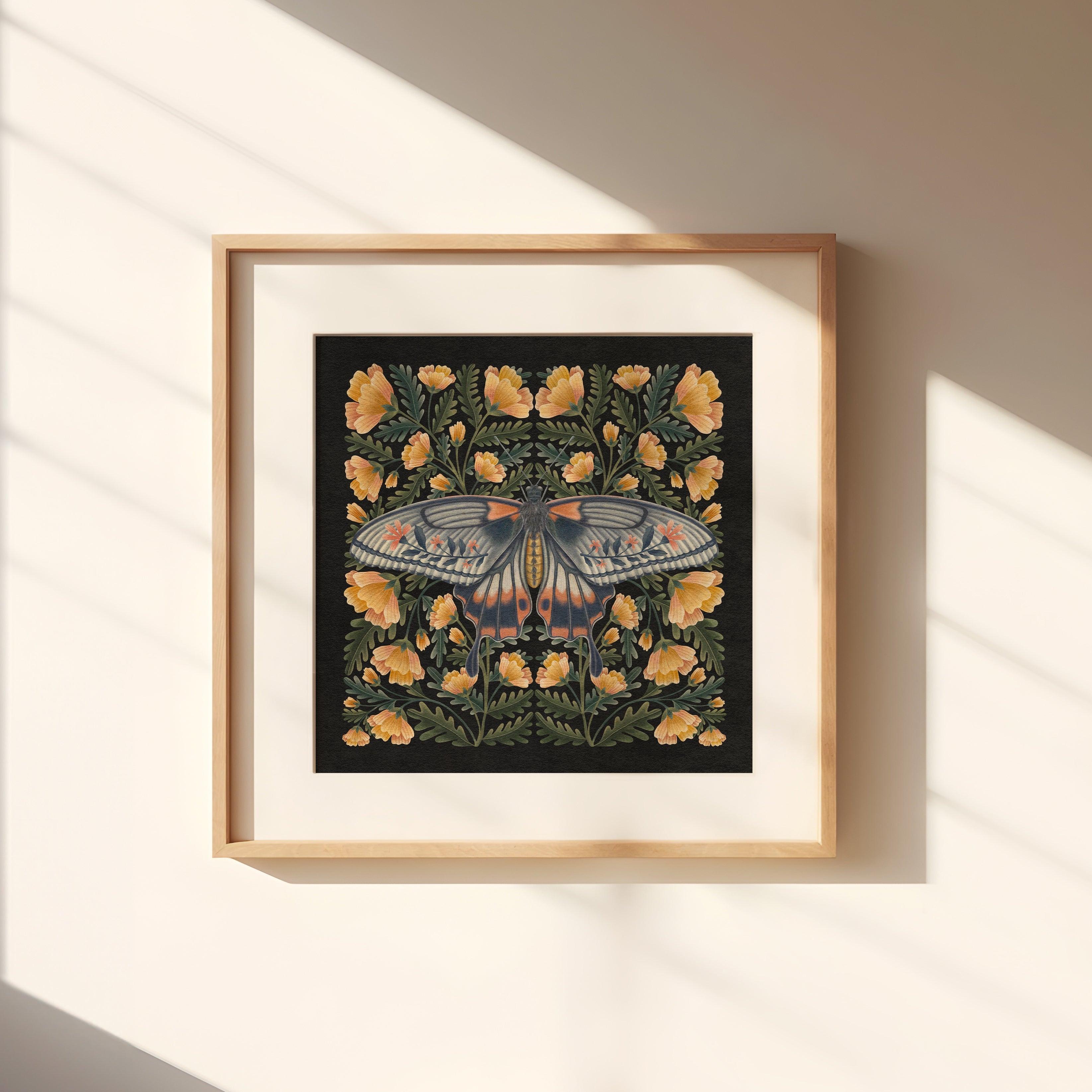 Moth Illustration | Solstice Moth Art Print | High West Wild