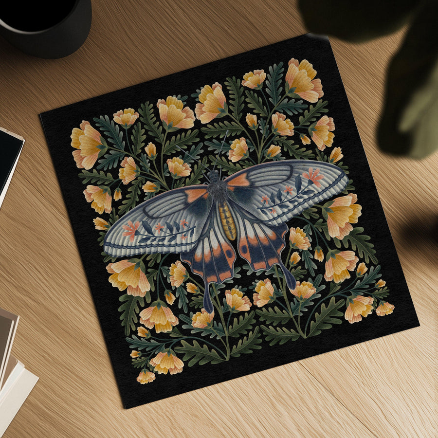 Moth Illustration | Solstice Moth Art Print | High West Wild