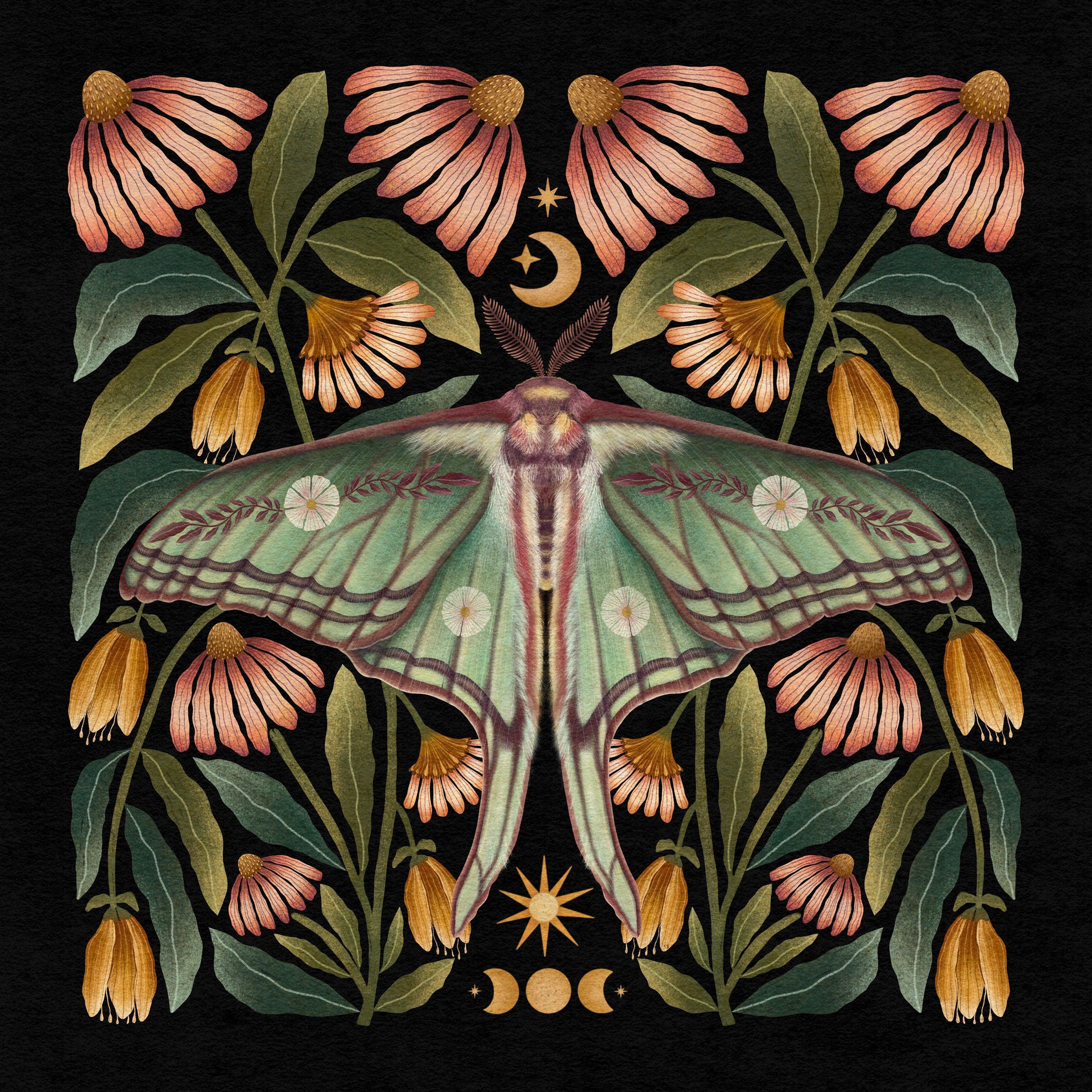 Spanish Moon Moth Tattoo